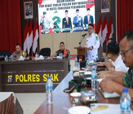 Jelang Debat Paslon Bupati dan Wabub Siak, Polres Gelar Rakor ...